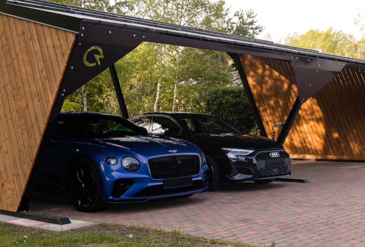Carport med solceller. För företag och bostäder | Tak. Design. Energi.